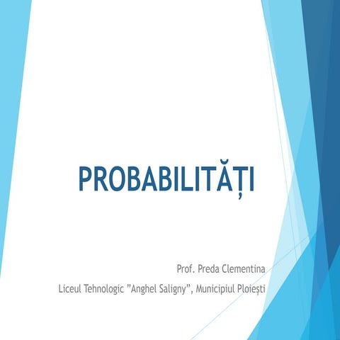 Probabilitati | PPT