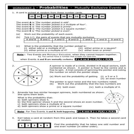 Worksheet On Probability Thousands Of Printable Worksheets, Study