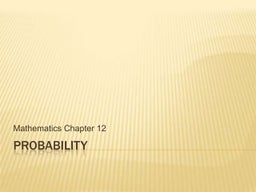 Probability | PPT