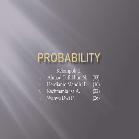 Probability Learning | PPTX