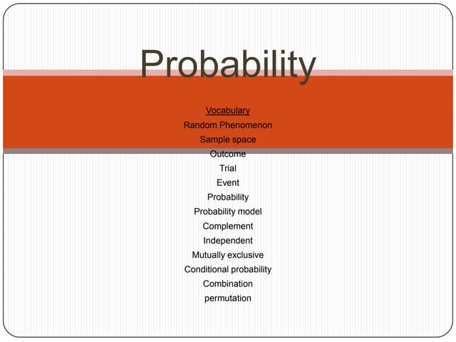 Probability | PPTX