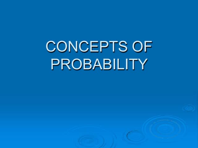 Probability | PPTX
