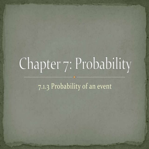 Probability | PPTX