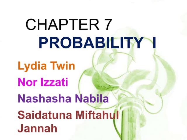 Probability and counting rules | PDF