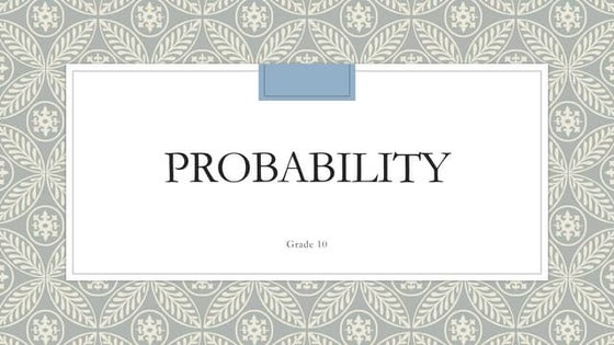 Probability Powerpoint | PPT
