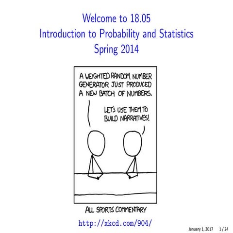Introduction to probability and Statistics | PDF