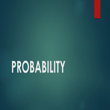 Probabilty . | PPT