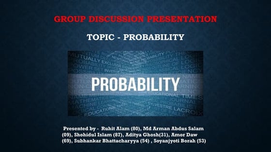 Probability | PPTX | Physics | Science