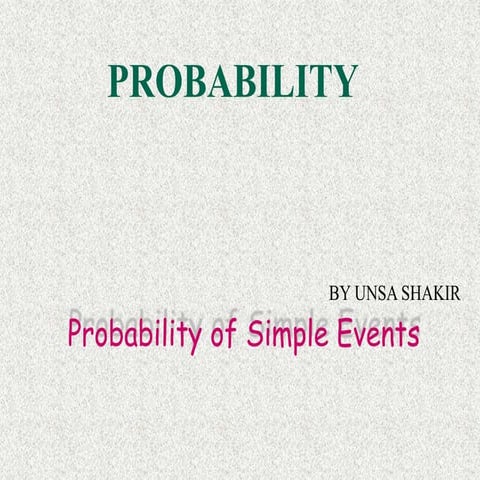 probability | PPT