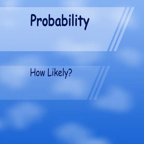 Probability 280 slides | PPTX