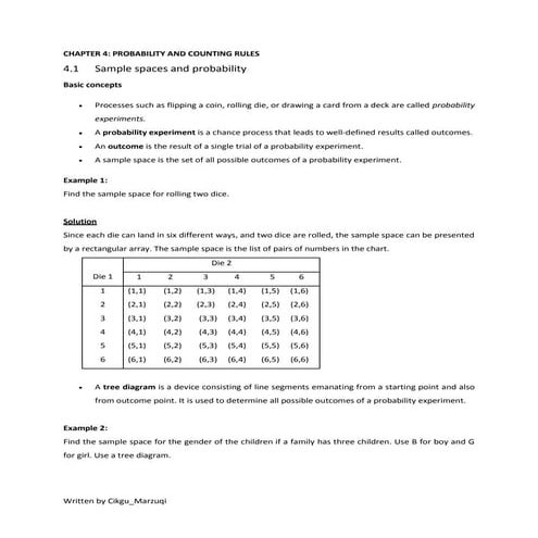 Probability and counting rules | PDF