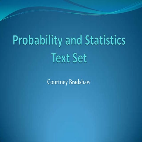 Probability and Statistics Text Set | PPTX | Education