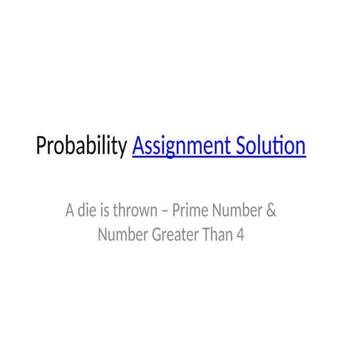 Probability_Assignment_Solution.ppt assig | PPTX