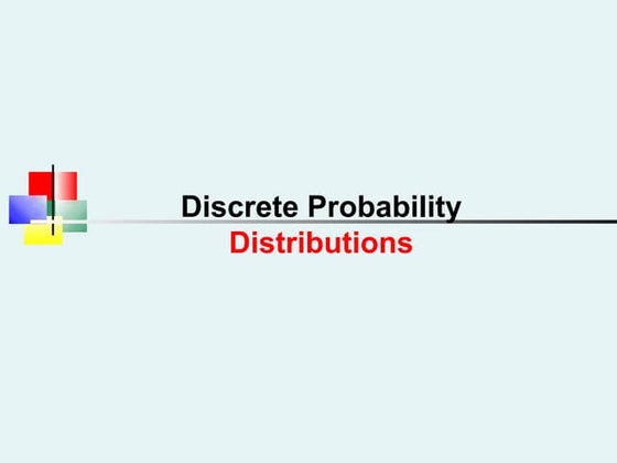 Discrete and Continuous Random Variables | PPT