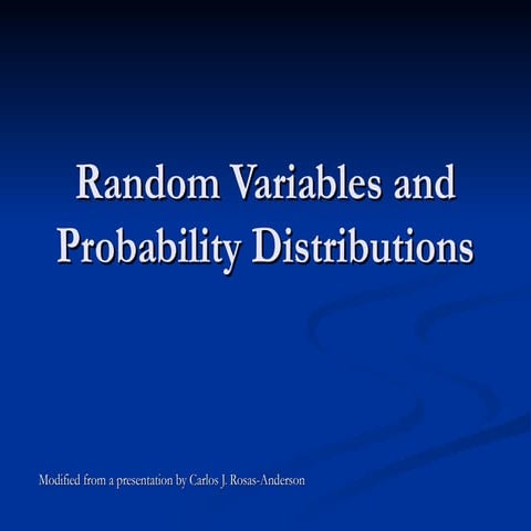 Probability_Distributions lessons with random variables | PPT