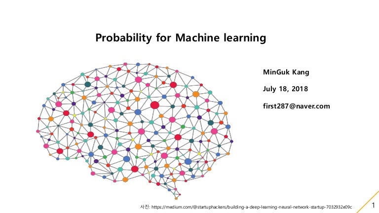 [Probability for machine learning]