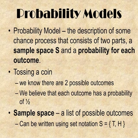 Probability Models & Basic Rules | Pptx