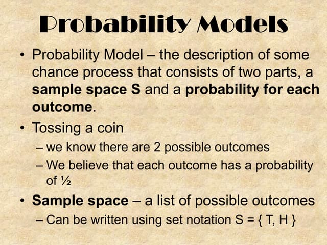 Probability Models & Basic Rules | Pptx