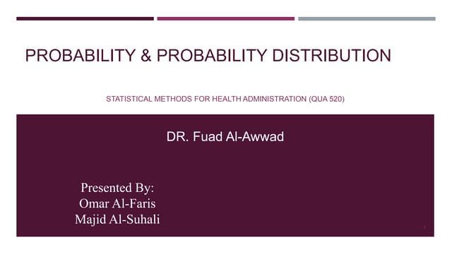 Basic concepts of probability | PDF