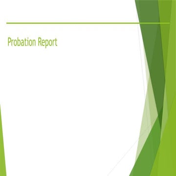 Probation Period Report Example 1 (SWOT) | PPTX