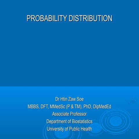 Probablity distribution | PPT