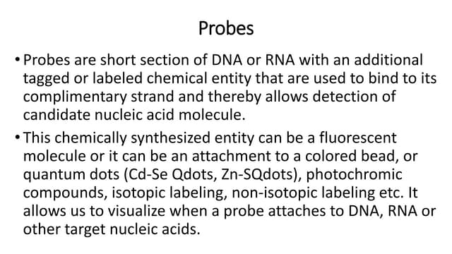 Radioactive and Non- radioactive probes | PPTX