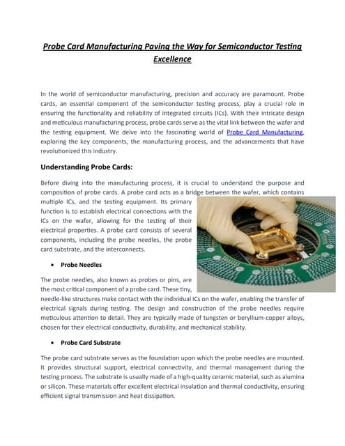 Semiconductor Manufacturing Process.pptx | Chemistry | Science