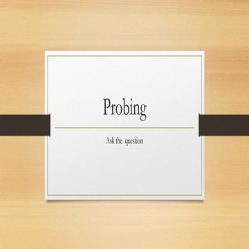 Probing | PPTX