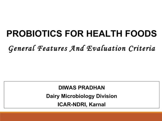 Probiotic presentation | PPT