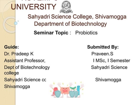 Probiotics ppt | PPTX