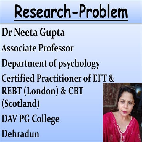 Research Problem | PPTX