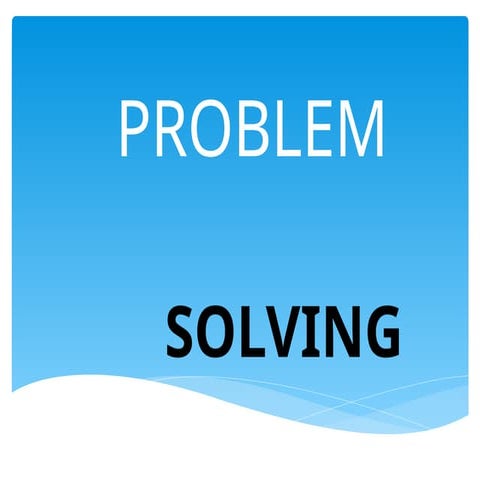 Pemecahan masalah atau problem solving.. | PPTX