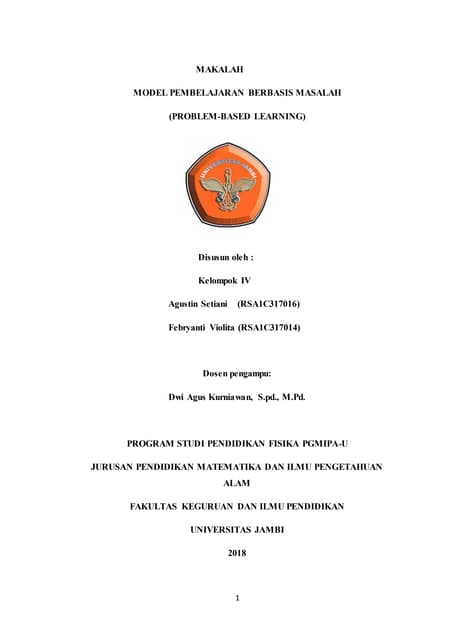 Problem based learning power point | PPTX