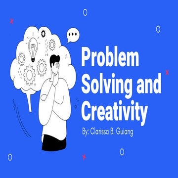 Problem-Solving-and-Creativity-(TTP)pptx | PPT