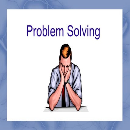 Problem solving(1) | PPT