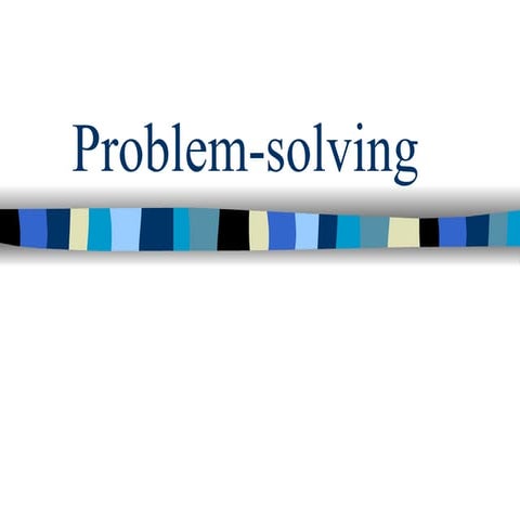 Problem solving presentation for pupils 3rd-6th | PPT