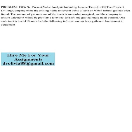 PROBLEM 13C 6 Net Present Value Analysis Including Income Taxes [LO.pdf