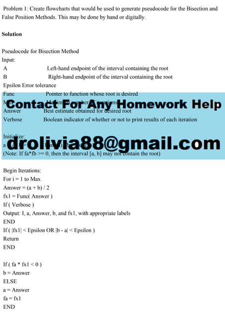 Problem 1 Create Flowcharts That Would Be Used To Generate Pseudocodpdf 4241
