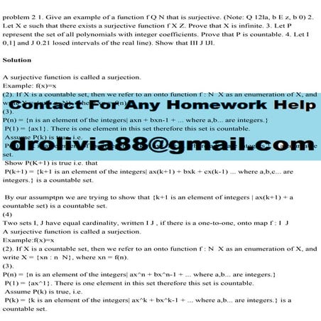 problem 2 1. Give an example of a function f Q N that is surjective..pdf