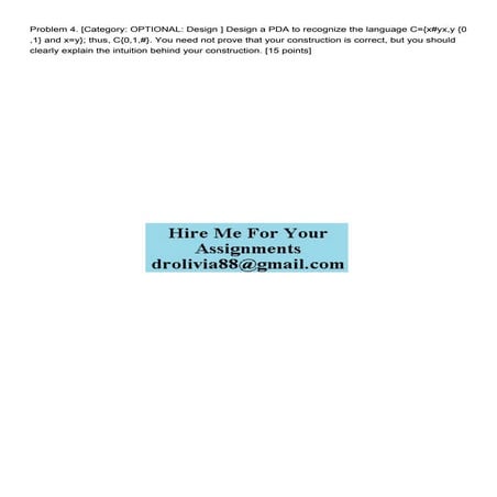 Problem 4 Category OPTIONAL Design Design a PDA to rec.pdf