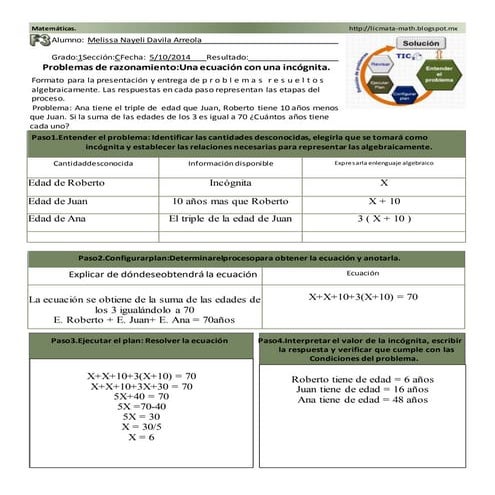 Problemas 1 Razonamiento Algebraico | DOCX