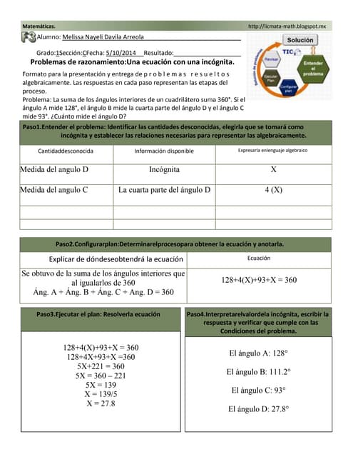 Problema 3 Razonamiento Algebraico | DOCX | Education