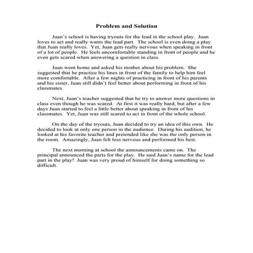 Problem and Solution | DOC