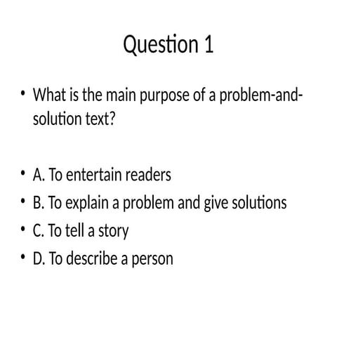English 3 Identifying Possible Solution to Problem | PPTX