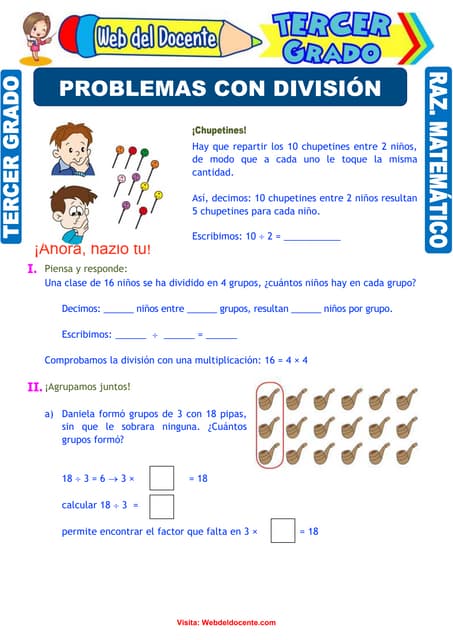 Práctica De Problemas Verbales De Multiplicación De Tercer Grado