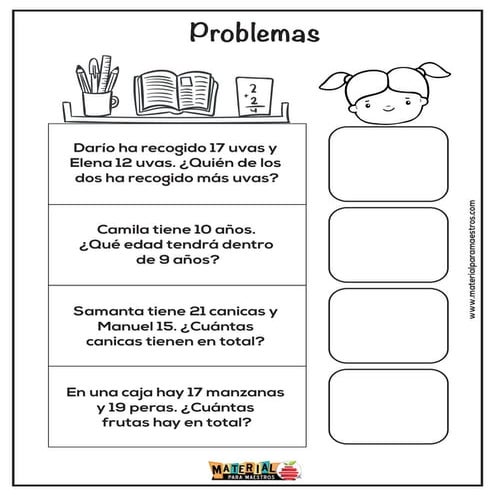 Hojas De Trabajo De Ejercicios De Resta Para Primer Grado