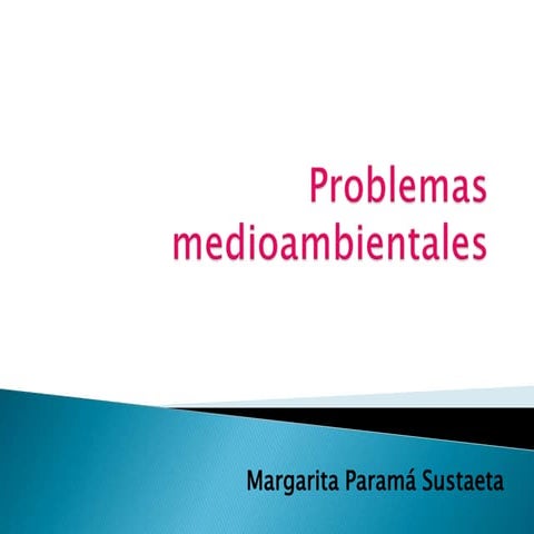 Problemas medioambientales | PPTX