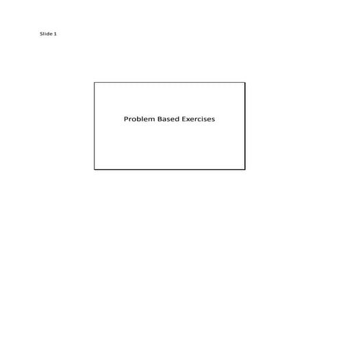 Problem based learning exercises for students of mbbs 1 st prof. | PDF