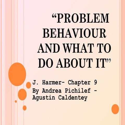 Problem behaviour`1 | PPT