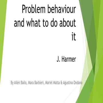Problem behaviour and what to do about it | PPTX | Educational ...